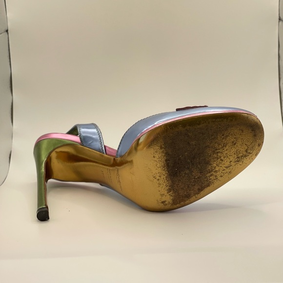 Yves Saint Laurent | Shoes | Ysl Yves Saint Laurent Metalic Blue Green ...